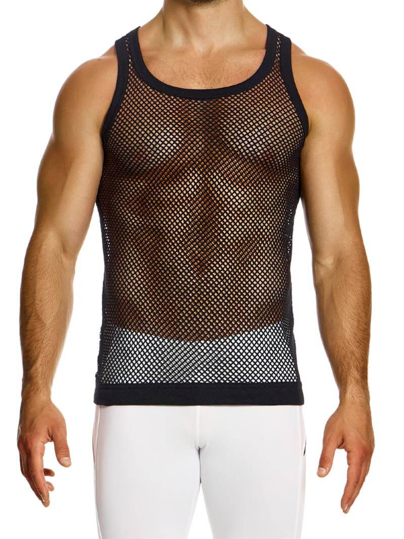 Modus Vivendi Mesh Through Tank Top - Fishnet Mesh Vest – VOCLA